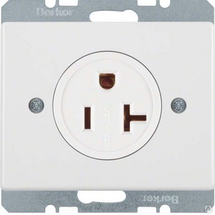 I-system nema socket titaniumwhite 2-pole +e nema 5-20 r 125v 20a ...